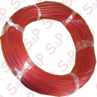 2110170: TUBO PVC 6X4 ROSSO TRASPARENTE - TUBI CARICO - S&P - Spare Parts
